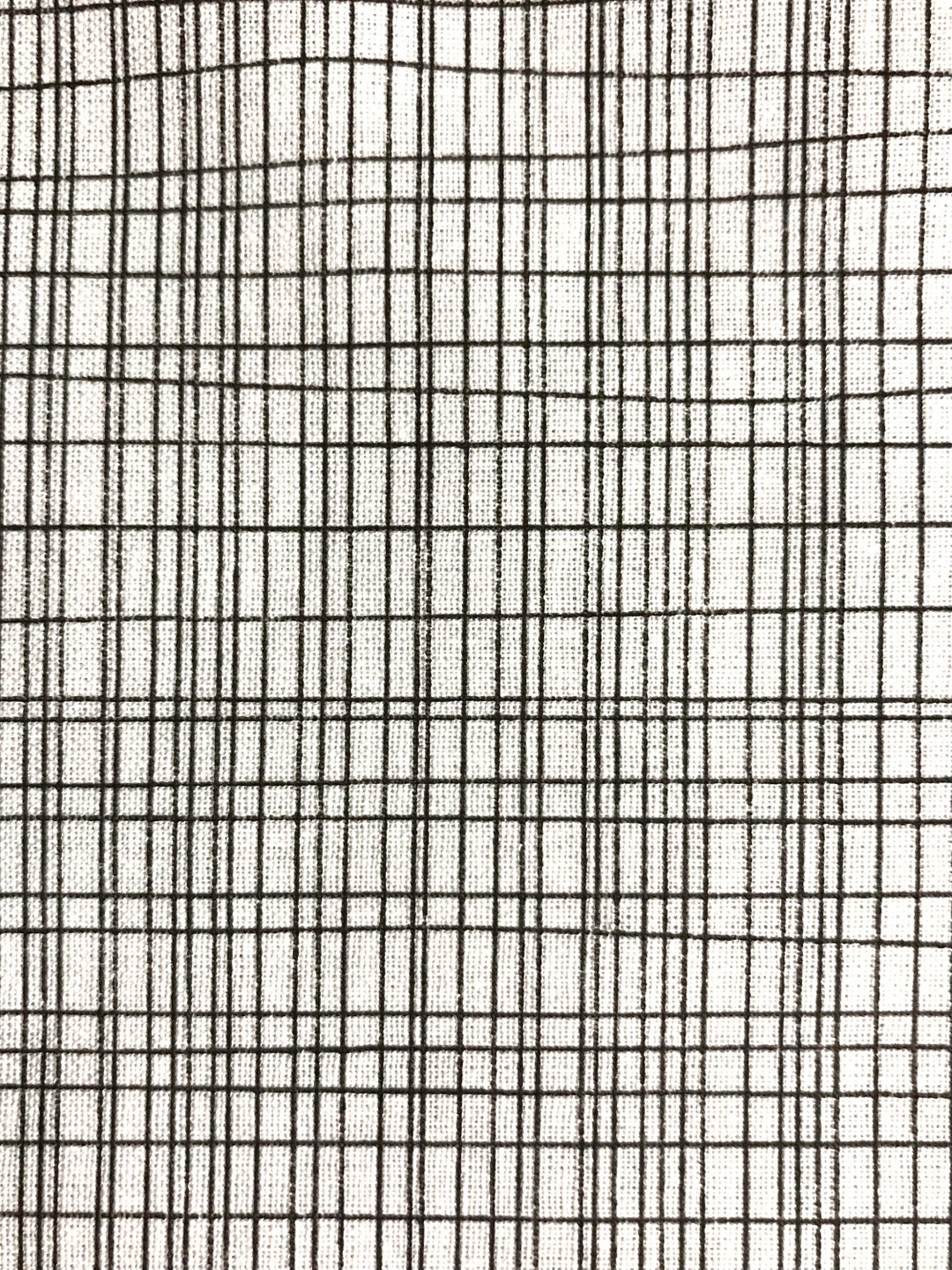 One Half Yard of Fabric - Cross Hatch, Black on White, Cross Hatch ...