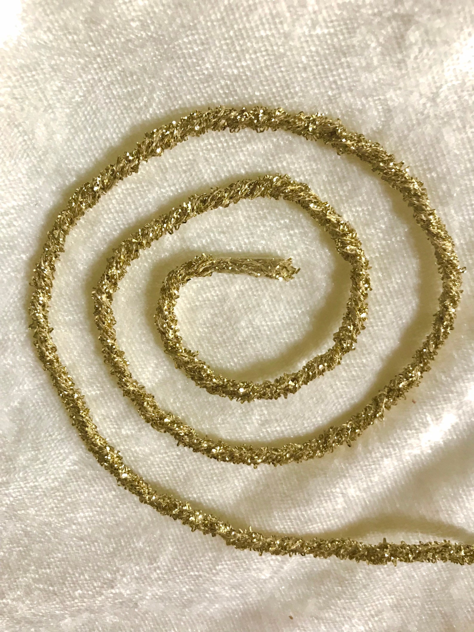 3 Yards of 4mm Gold Metallic Cording Trim Holiday Christmas | Etsy