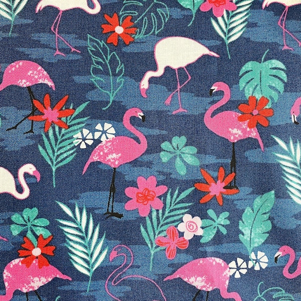 Flamingo Fabric - Etsy