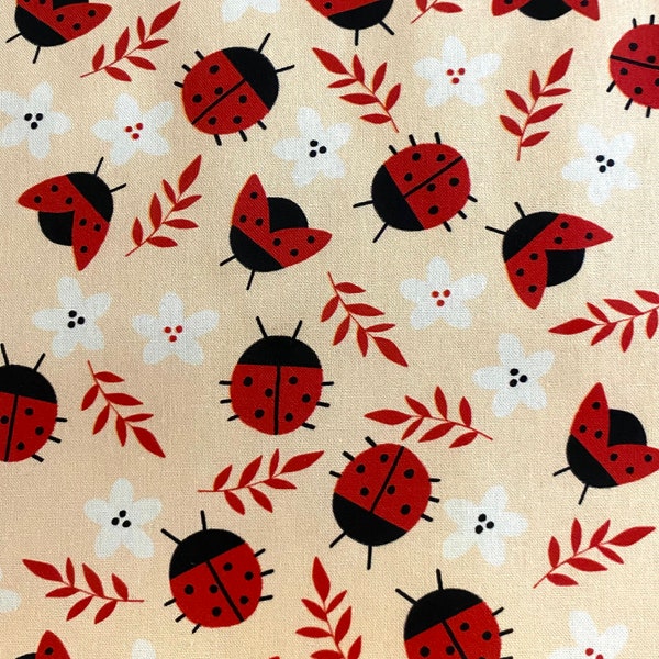 Ladybug Fabric - Etsy