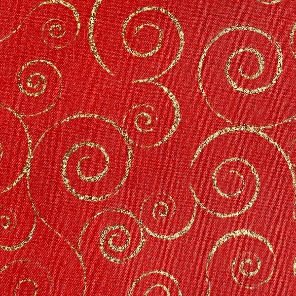 Red Christmas Fabric - Etsy