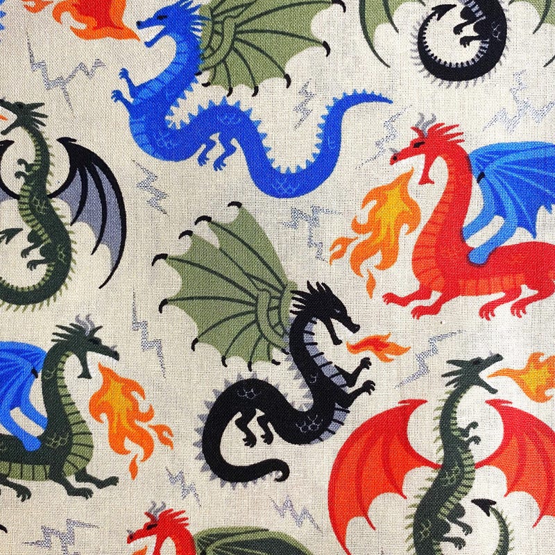 Dragon Fabric - Etsy