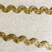 5 Yards of 1/2 Inch Wide Gold Metallic Ric Rac, Trim, Holiday ...