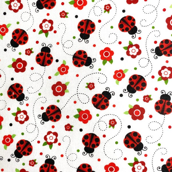 Ladybug Fabric - Etsy