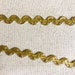 5 Yards of 1/2 Inch Wide Gold Metallic Ric Rac, Trim, Holiday ...