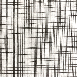 One Half Yard of Fabric - Cross Hatch, Black on White, Cross Hatch ...