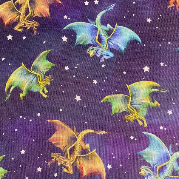 Purple Dragon Fabric - Etsy