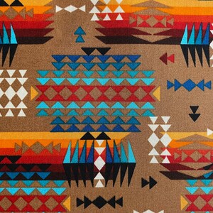 Fabric by the Half Yard - Mountain Pass Tan, Ethnic Print Fabric, Aztec ...