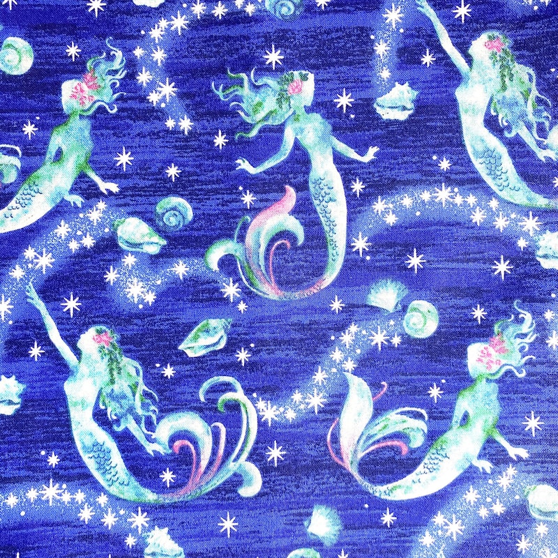 Mermaid Fabric - Etsy