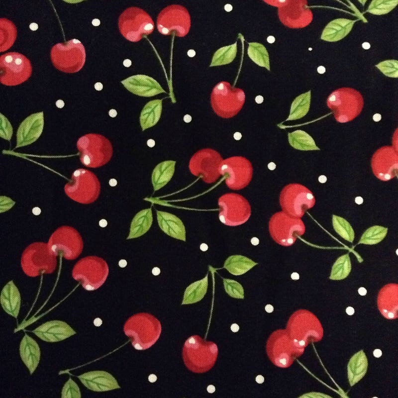Cherry Fabric - Etsy