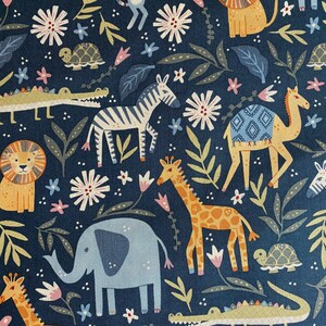 Fabric by the Half Yard- Animal Kingdom, BEST SELLER, Jungle Animals ...