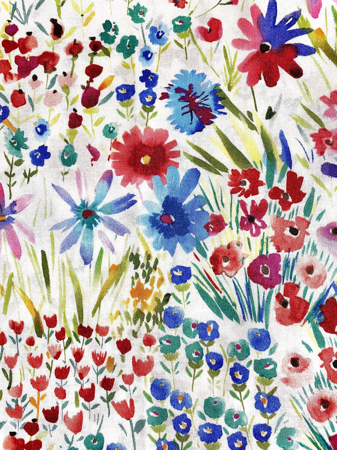 Fabric by the Half Yard - Wildflowers, Flower Garden, Floral Fabric ...