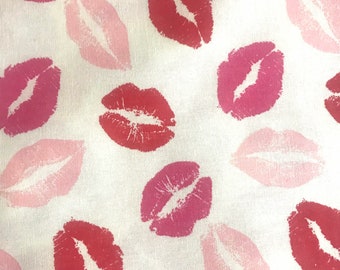 Lips Fabric | Etsy