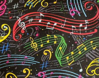 Music Note Fabric | Etsy