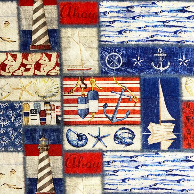 Nautical Fabric - Etsy