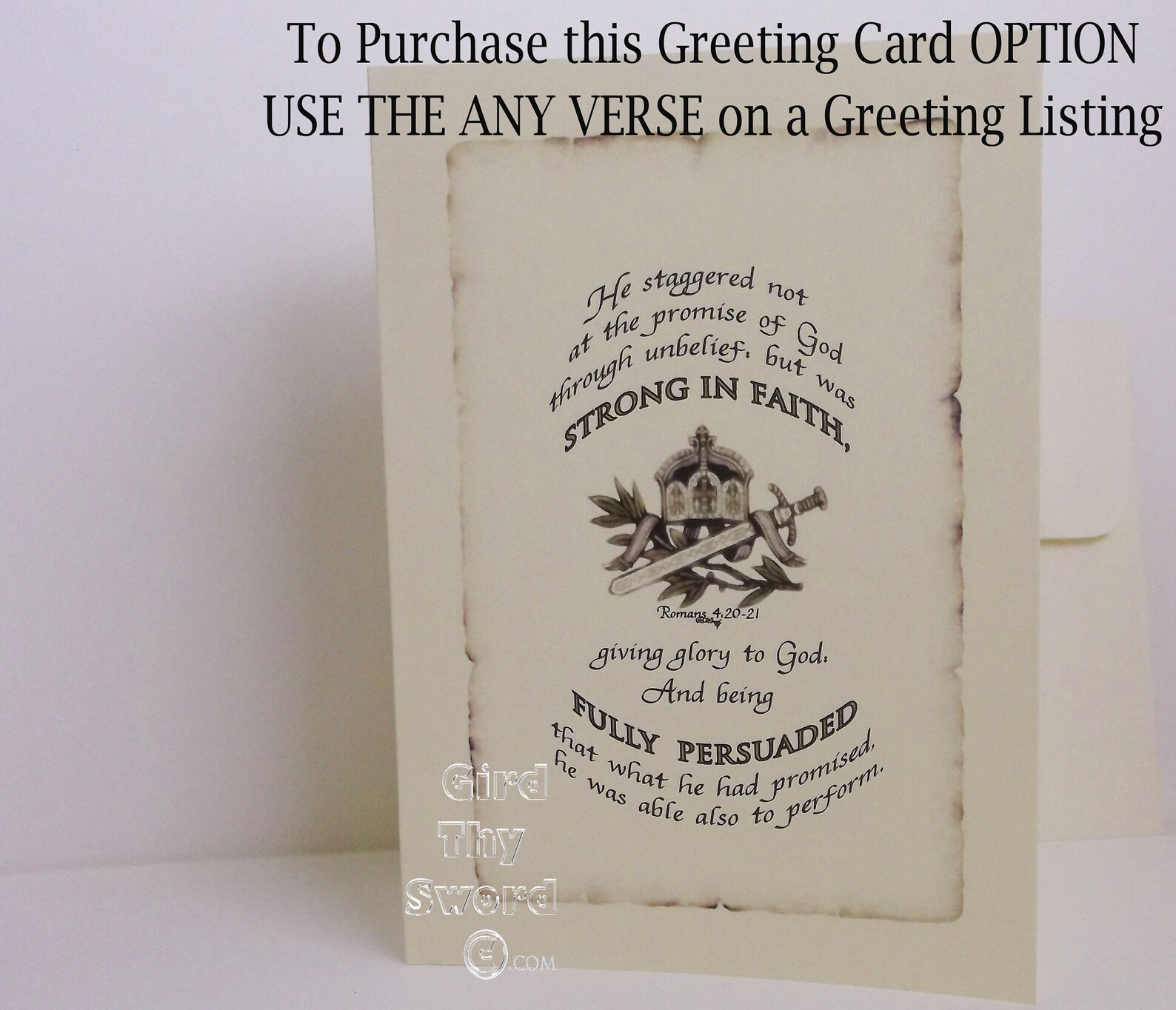 Romans 4:20-21 He Staggered Not at the Promise of God FRAMED Print ...