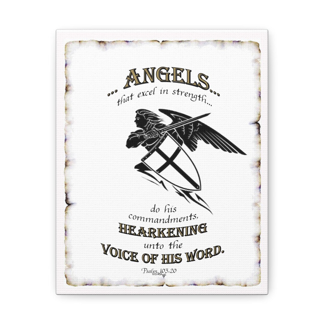 Psalm 103:20 Angels That Excel in Strength Hearken to the Word of God ...