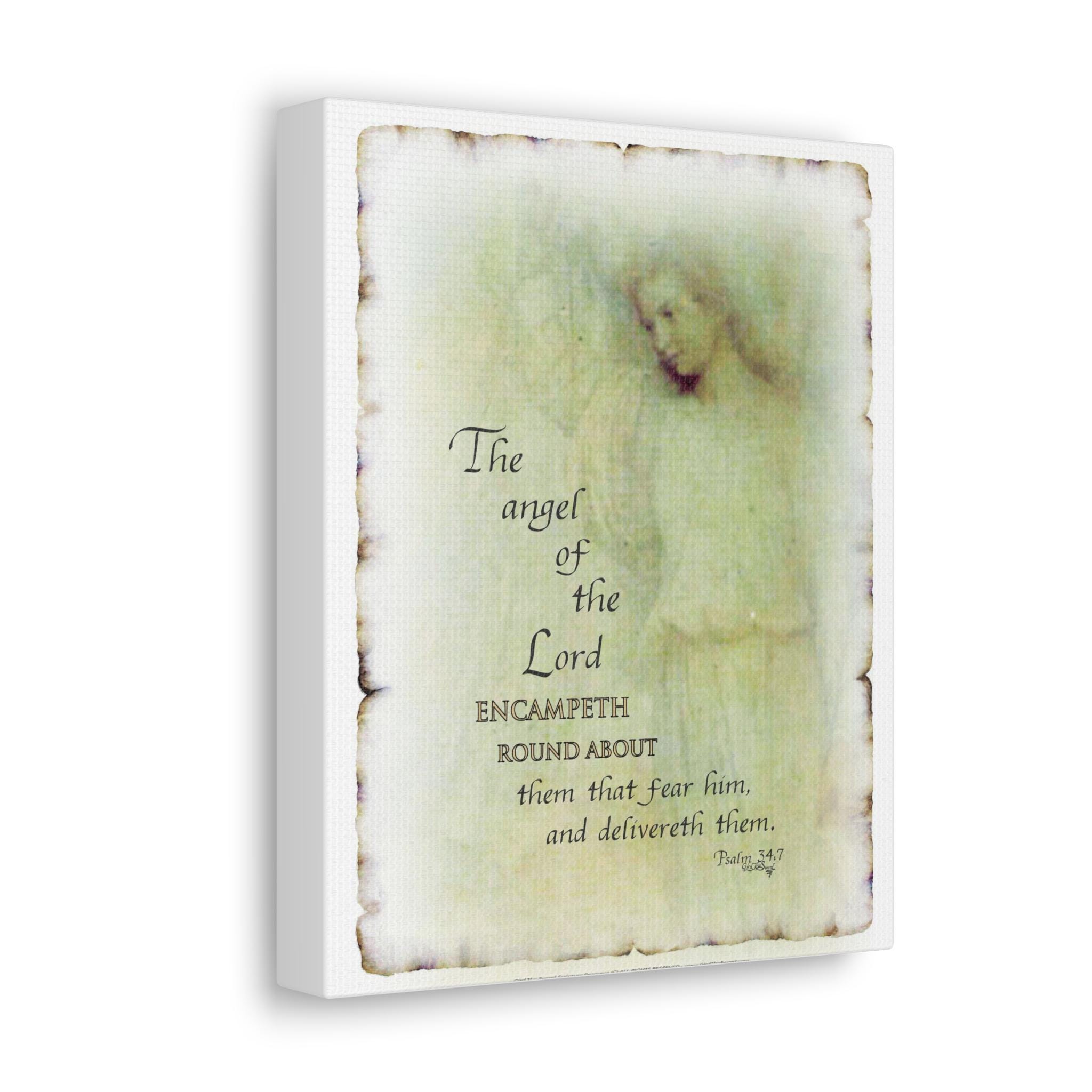 Psalm 34:7 the Angel of the Lord Encampeth Around Them That Fear God ...