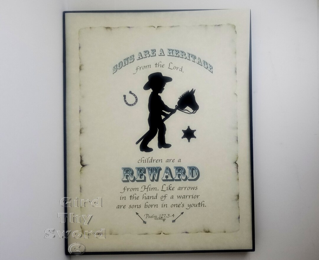 Psalm 127:3-4 Children Are Your Reward FRAMED PRINT 8 - Etsy
