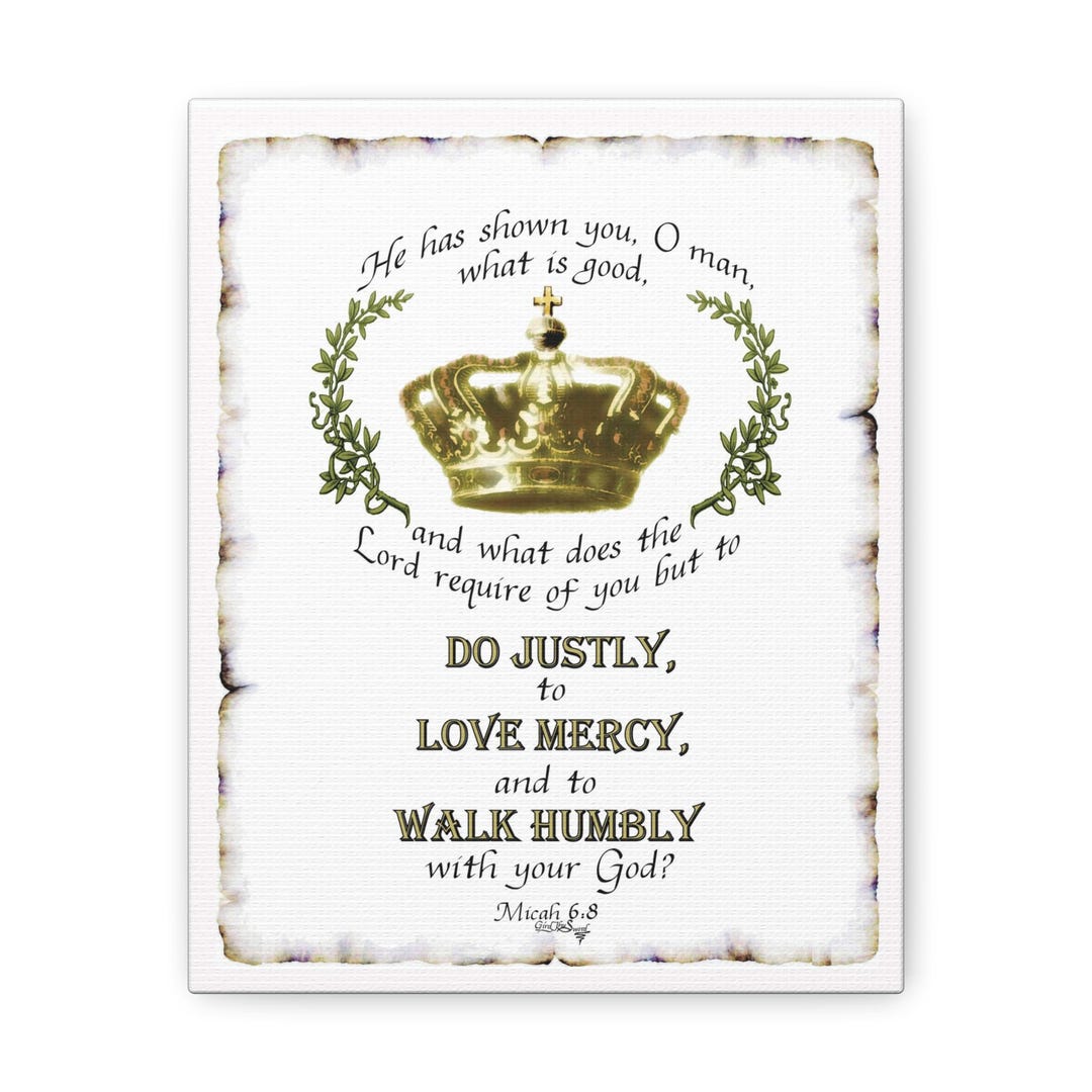 Micah 6:8 Do Justly, Love Mercy, Walk Humbly My Original Illustrated ...