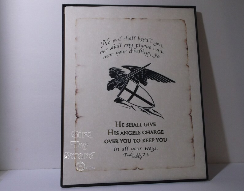 Psalm 91 10 11 No Evil Shall Befall You Nor Any Plague Etsy