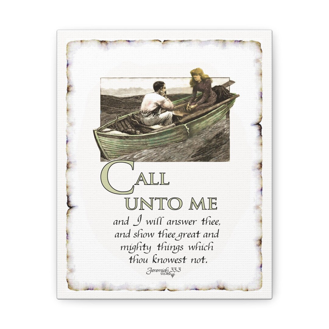 Jeremiah 33:3 Call Unto Me and I Will Answer Canvas Gallery Wrap ...