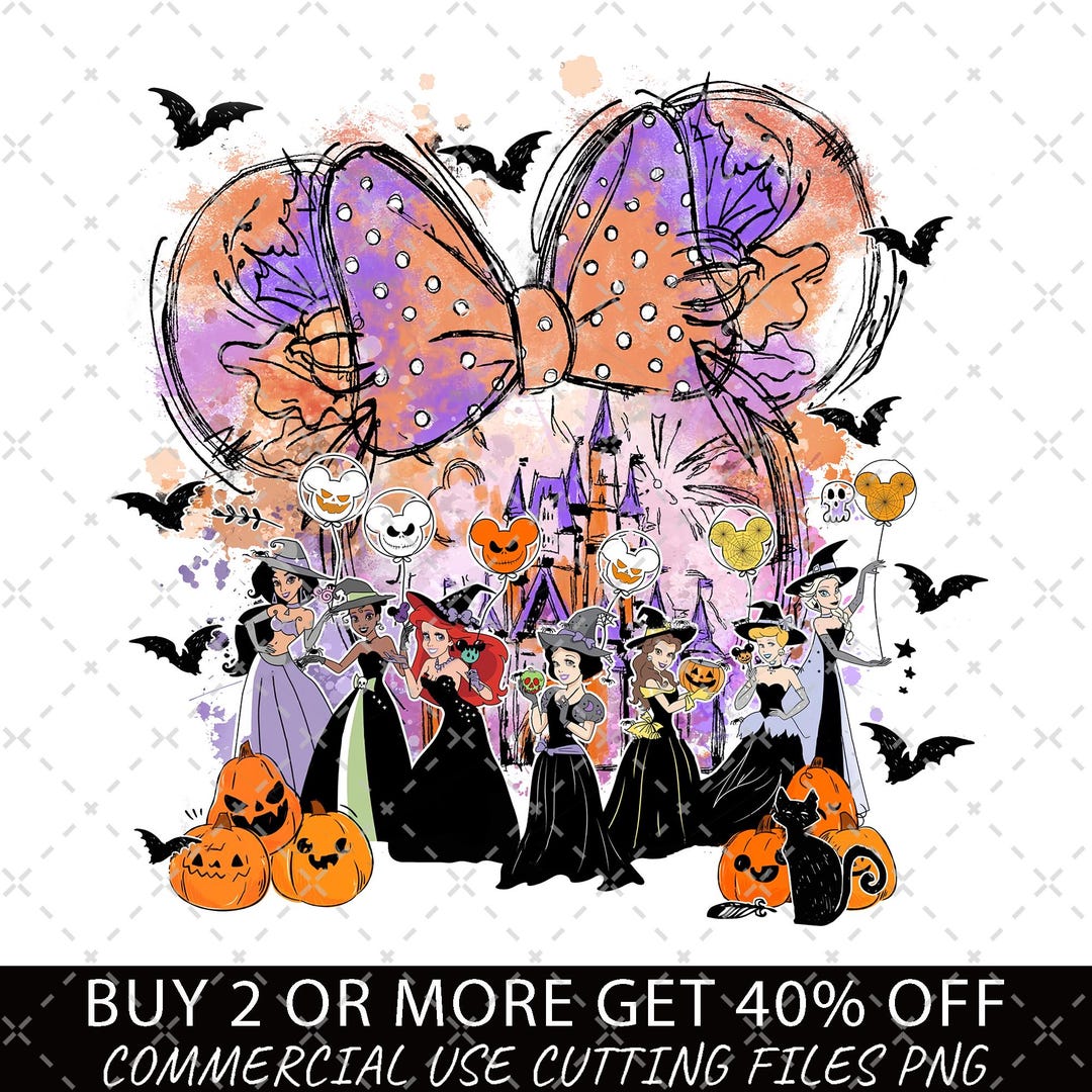 Watercolor Halloween Princess Png, Halloween Princess Png, Trick or ...