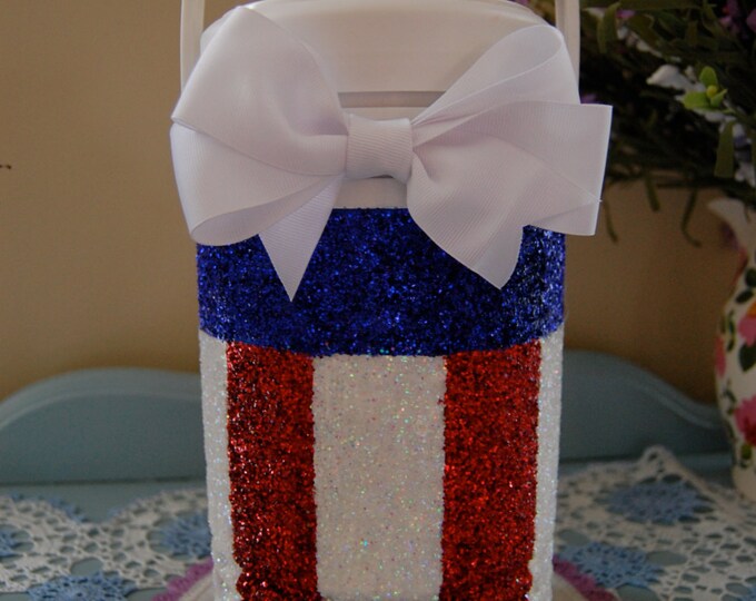 Glitter American Flag Jug Cooler - Etsy