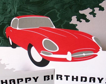 Classic car card | Etsy