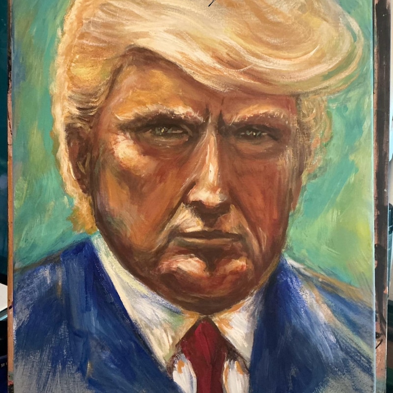 Original Donald Trump Painting - Etsy