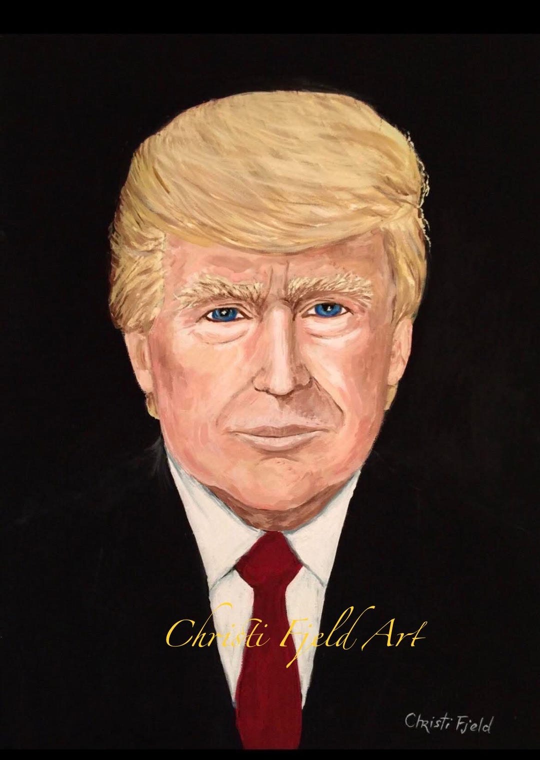 President Donald Trump 18x20 Original Painting - Etsy