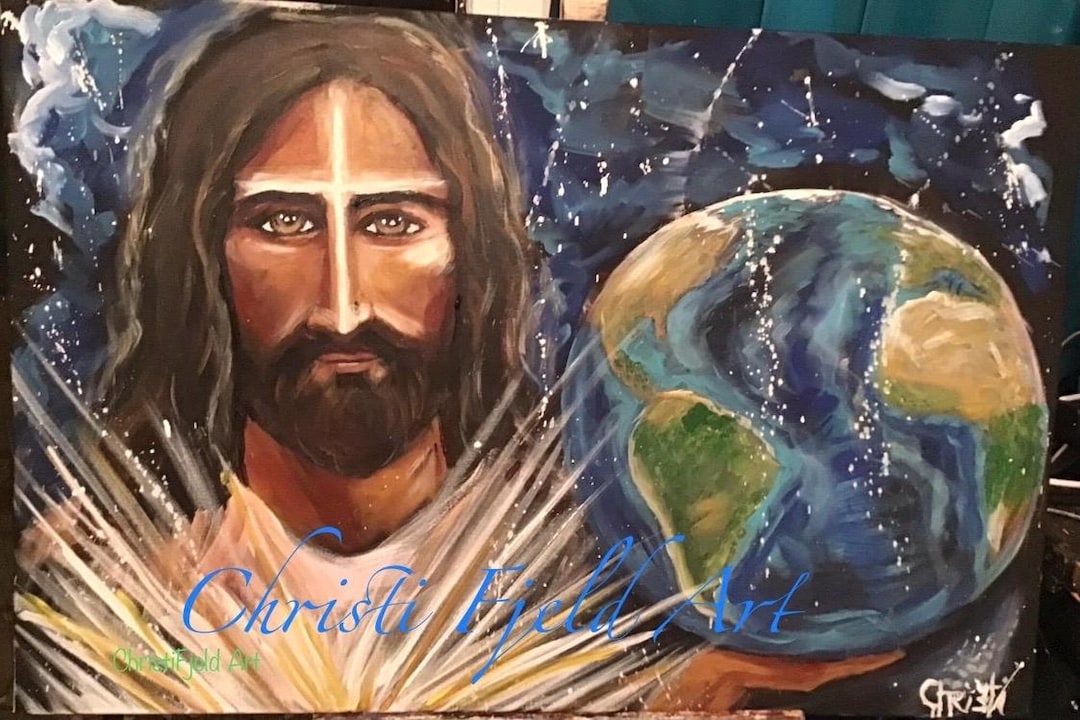 Jesus Christ Lord and Savior Has the Whole World in His Hands, Original ...