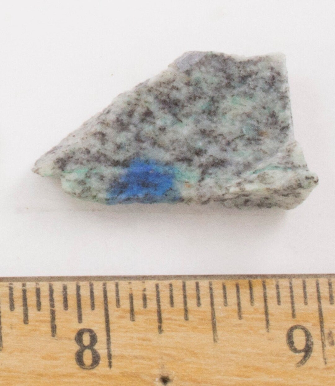 K2 Granite Slab, 5.5g, Bulk Rough K2 Jasper, Granite With Azurite Blue ...