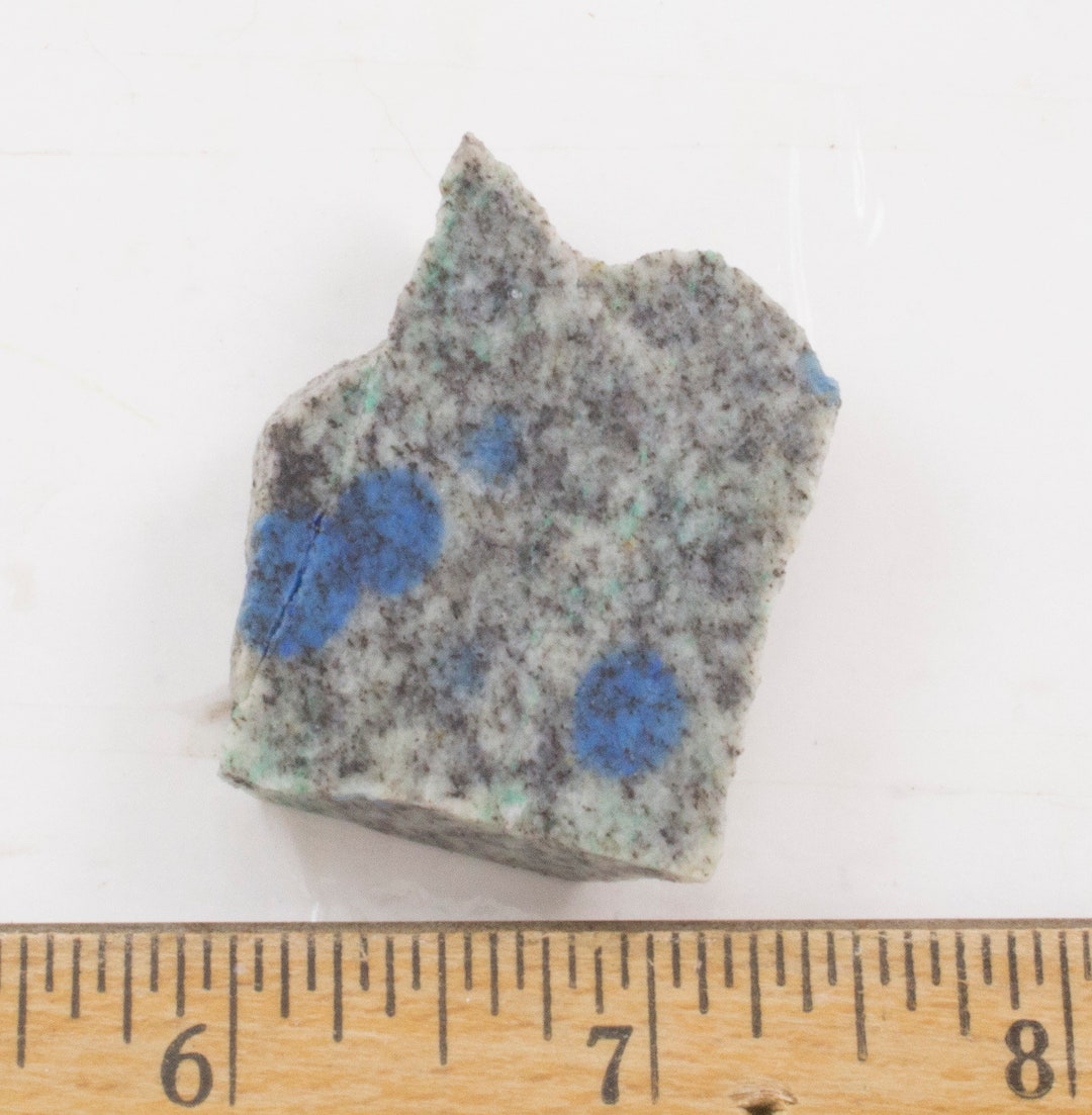 K2 Granite Slab, 23g, Bulk Rough K2 Jasper, Granite With Azurite Blue ...