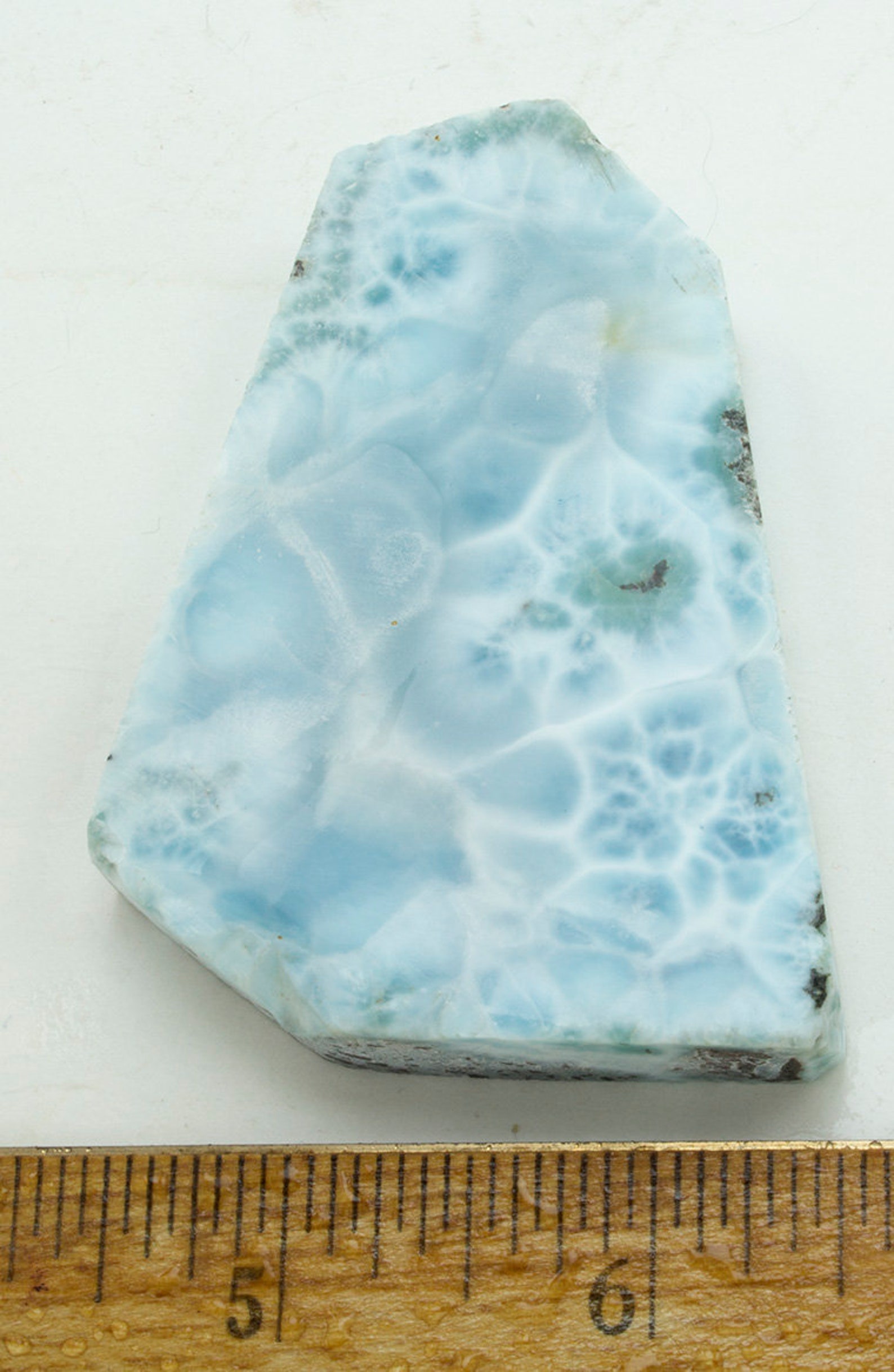 Larimar Slab Rough 83.8g Rough Slab Larimar Blue Pectolite | Etsy