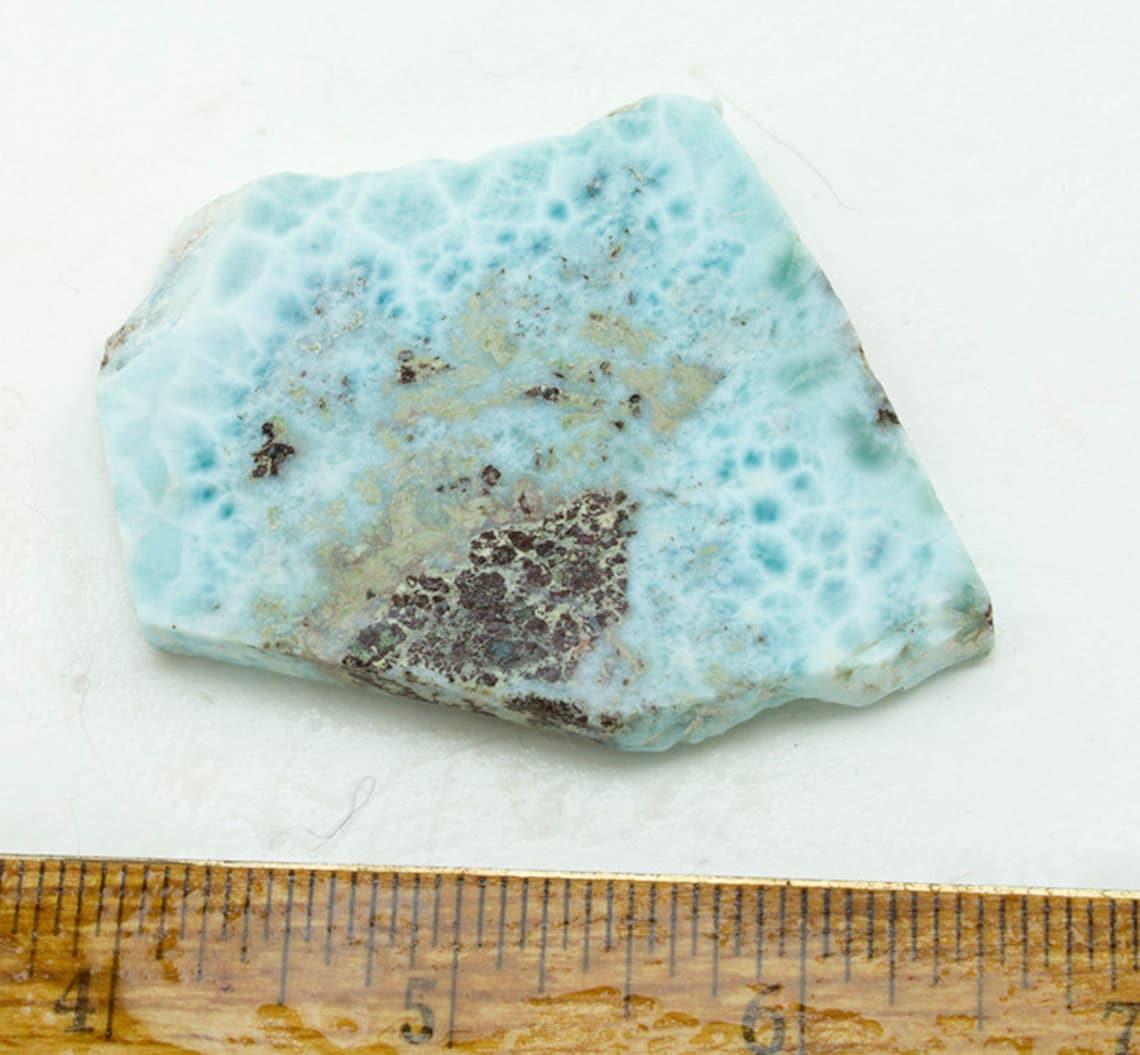 Larimar Stone, 50g, Larimar Slab Rough, Larimar Rough Slab, Blue ...