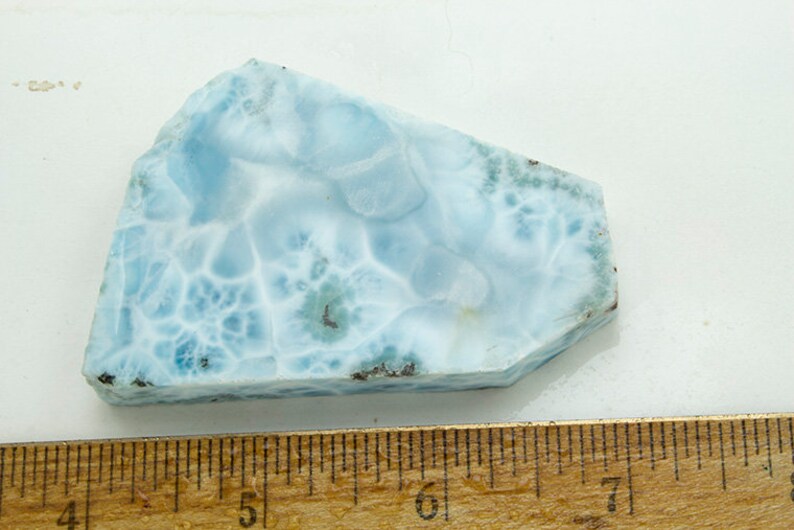Larimar Slab Rough 83.8g Rough Slab Larimar Blue Pectolite | Etsy