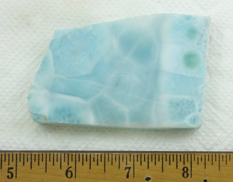 Larimar Slab Rough, 91g, High Quality Rough Larimar Slab, Blue ...