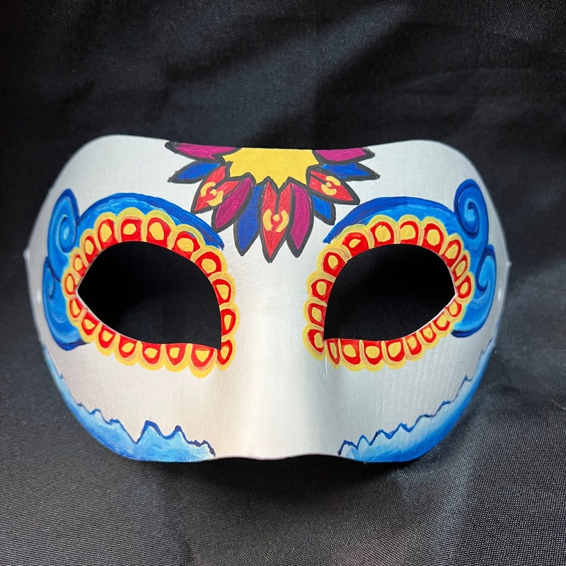 Day of the Dead Face Mask - Etsy