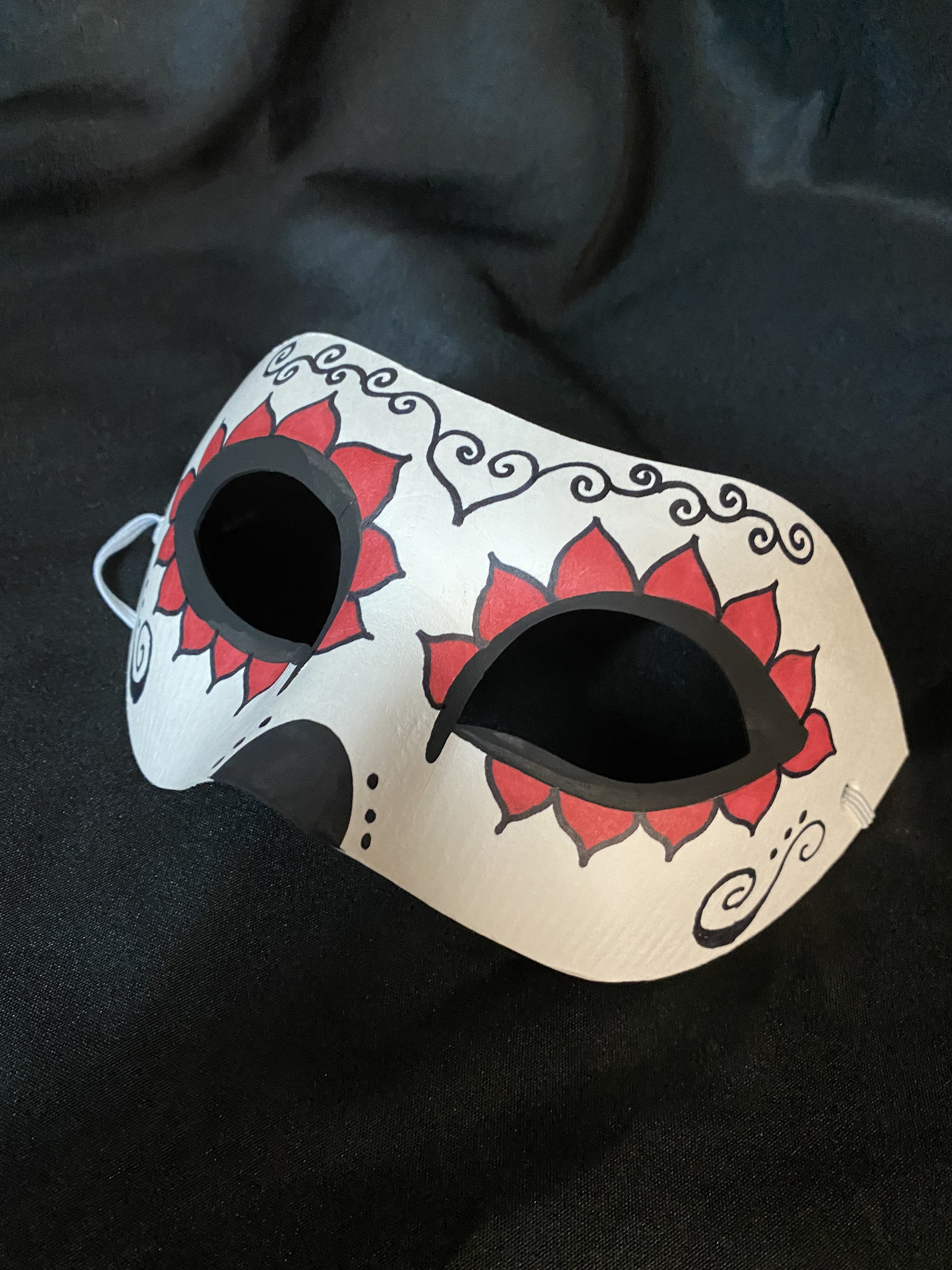 Day Of The Dead Half Mask