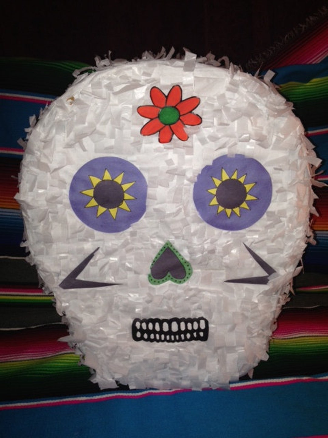 La Spooky Sugar Skull Piñata Day of the Dead Dia De Los Muertos ...