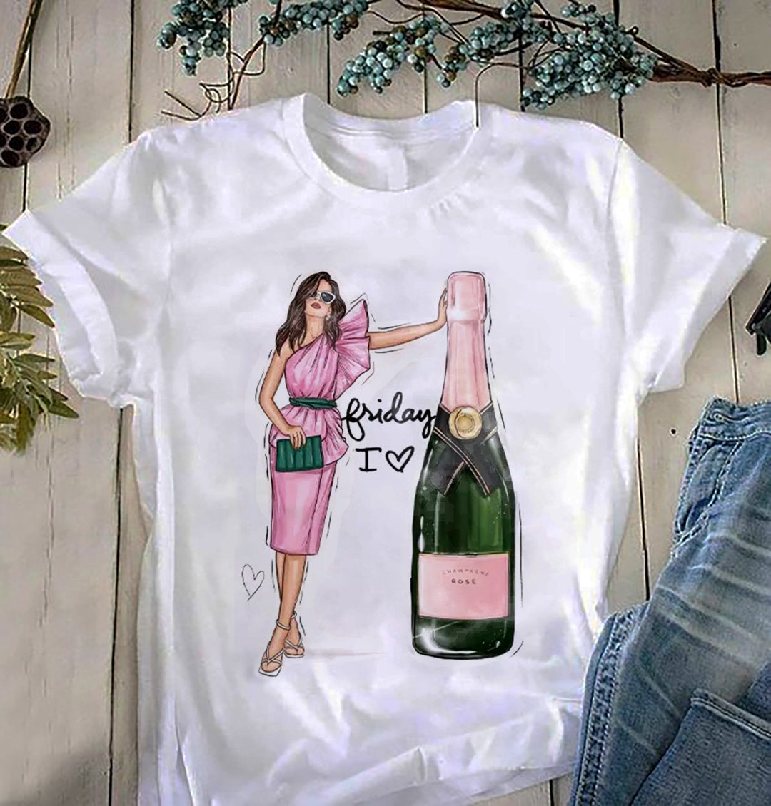 I Love Friday Women T-shirt, Party Girls Shirt, Fashion Women Shirt ...