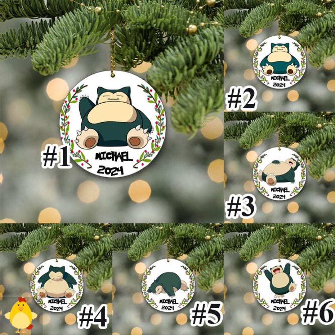 Personalized Pikachu Ornament, Pokemon Ornament, 2024 Christmas ...