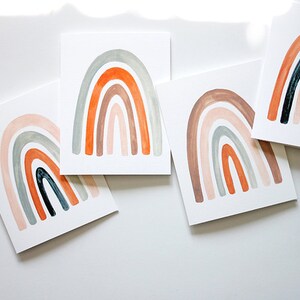 Rainbow Card, Rainbow Card Sets, Watercolor Rainbow Cards, Boho Rainbow ...