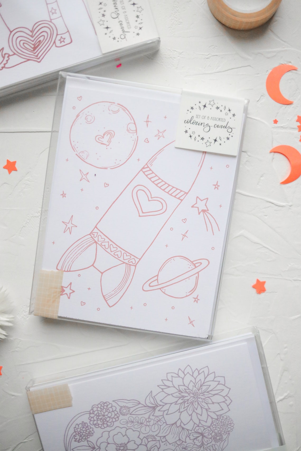 Coloring Cards for Kids / Coloring Books / Kids Holiday Craft | Etsy