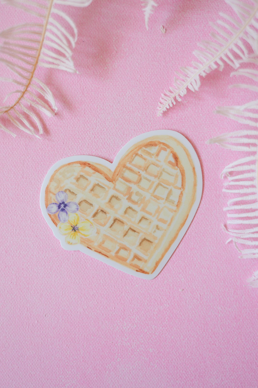 Waffle Sticker, Waffle Painting, Brunch Stickers, Breakfast Sticker ...