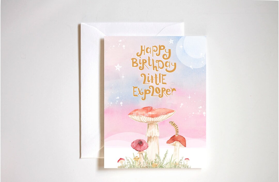Explorer Birthday, Birthday Card for Kids, Adventure Birthday Card, Bug ...