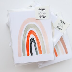 Rainbow Card, Rainbow Card Sets, Watercolor Rainbow Cards, Boho Rainbow ...