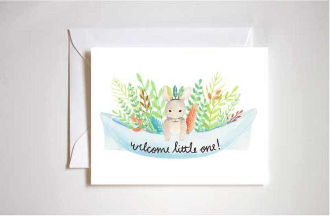 Welcome Little One / Welcome Baby / Baby Boy / Baby Girl / Woodland ...
