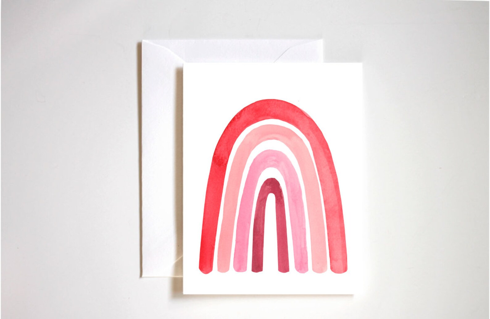 Valentine's Day Rainbow Card, Pink Rainbow, Red Rainbow, Pink Ombre ...